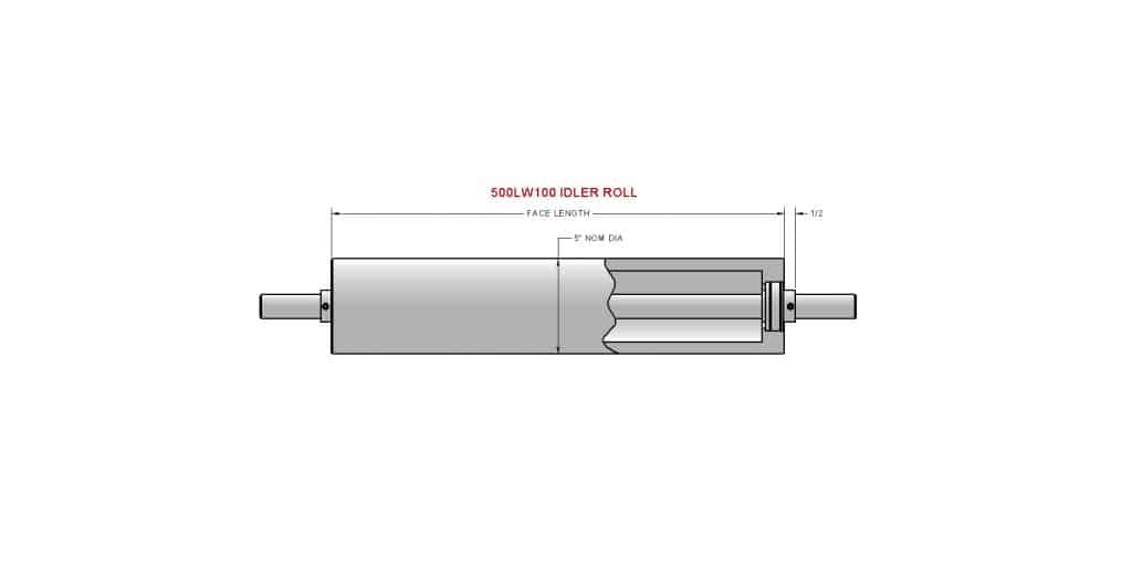 Model 500LW100 | Dead Shaft Idler | American Roller | CREW